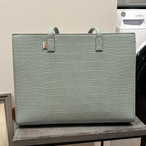 BEIS | Bags | Beis Work Tote In Slate | Poshmark